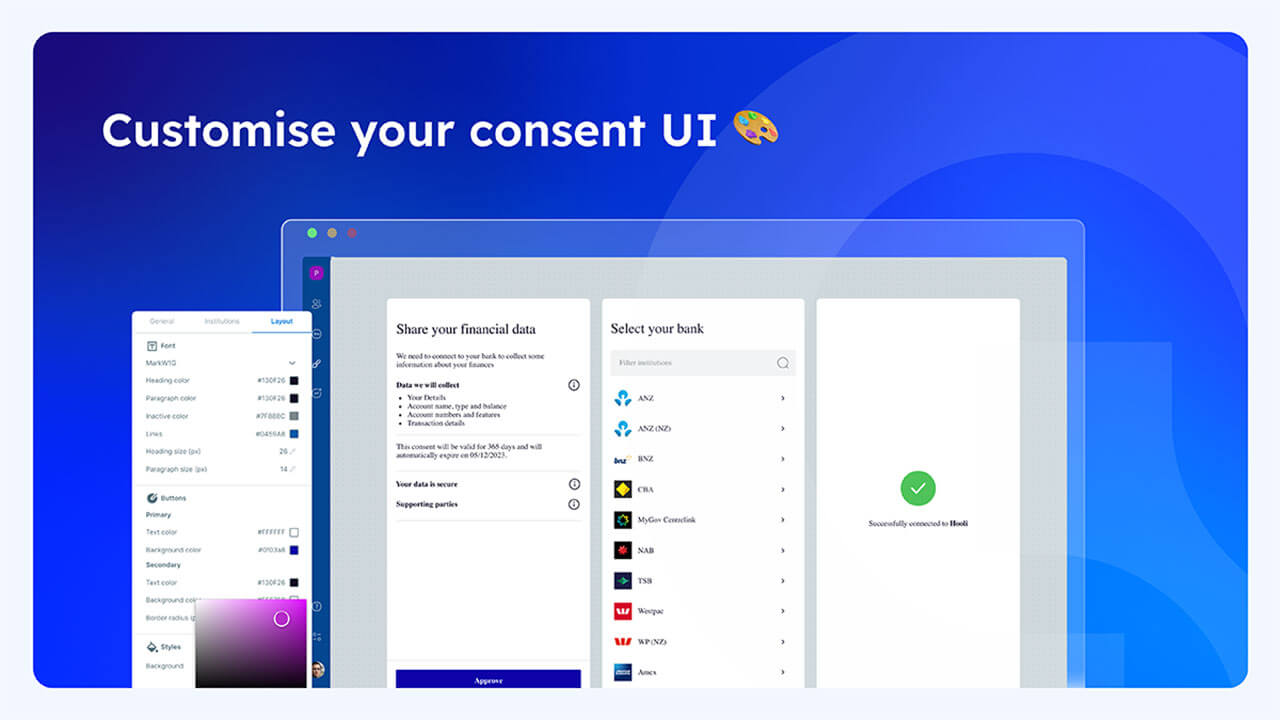 Customisable Consent Ui To Suit Your Style Colours Fonts And Buttons