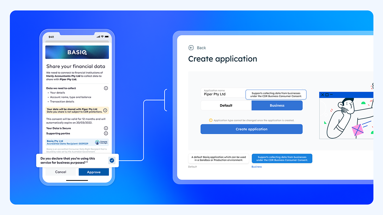 Business Consumer Disclosure Consent via Basiq’s Consent UI | Open Banking API Platform - Basiq